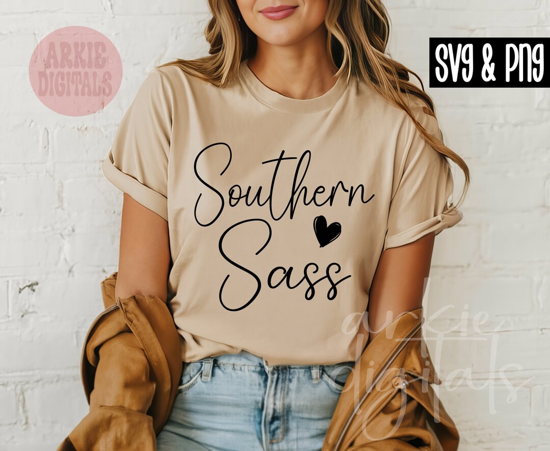 SOUTHERN SASS Svg Png, Southern Mama Sublimation Design, Mouth of the ...
