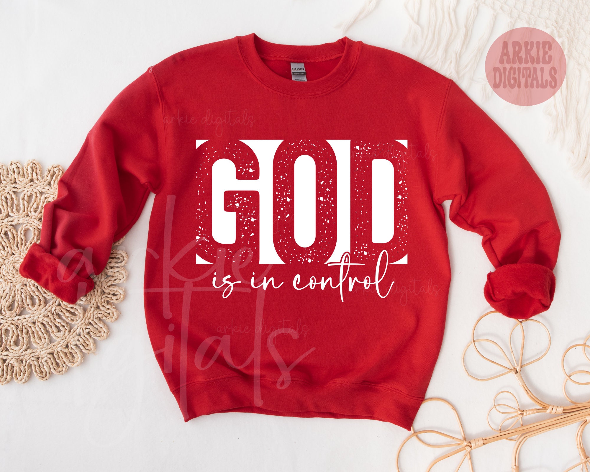 God is in Control SVG PNG: Christian Faith Design (digital Download) - Etsy