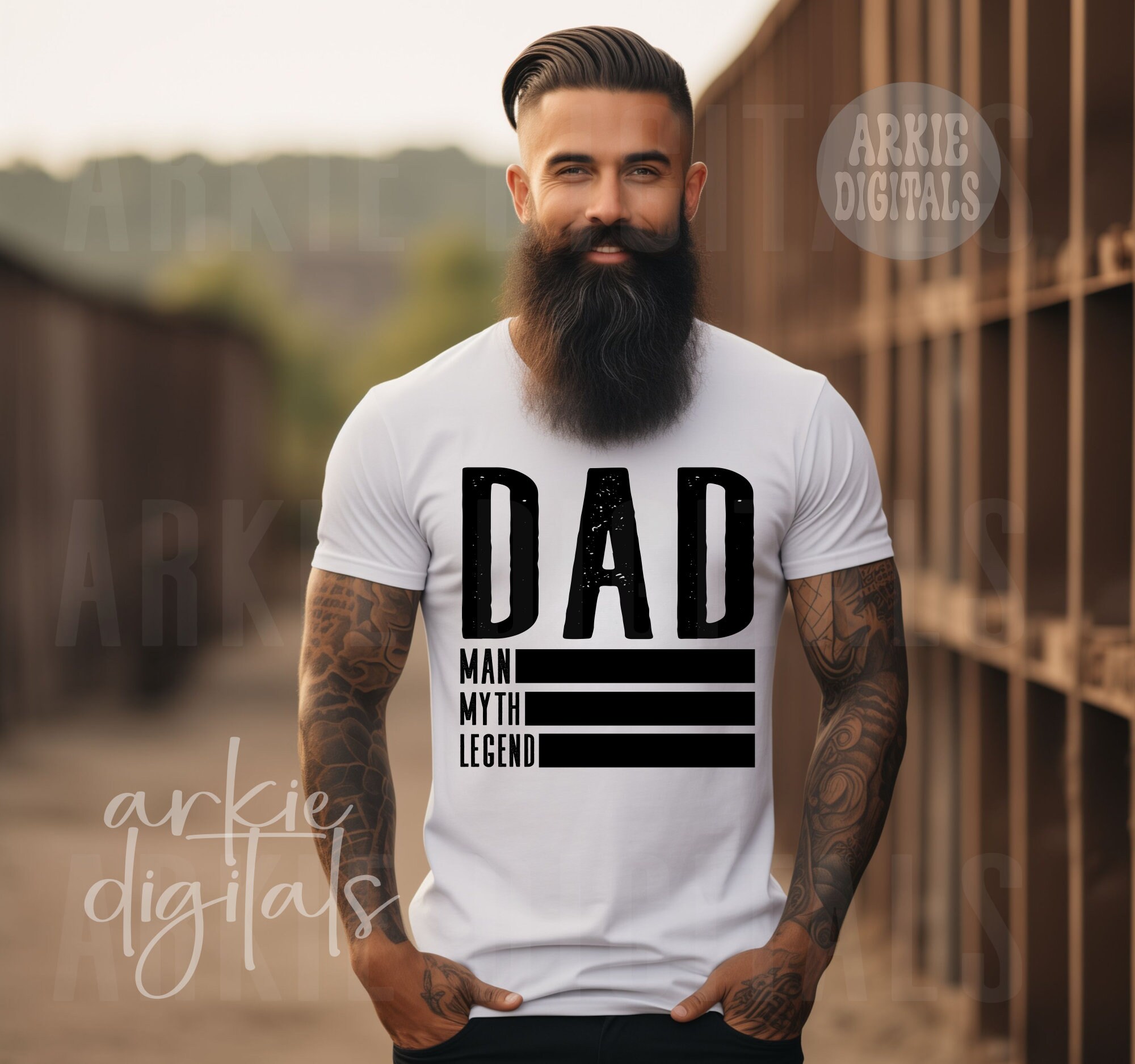 DAD MAN MYTH Legend Png, Father's Day Design, Dad Bod Png, Father's Day ...