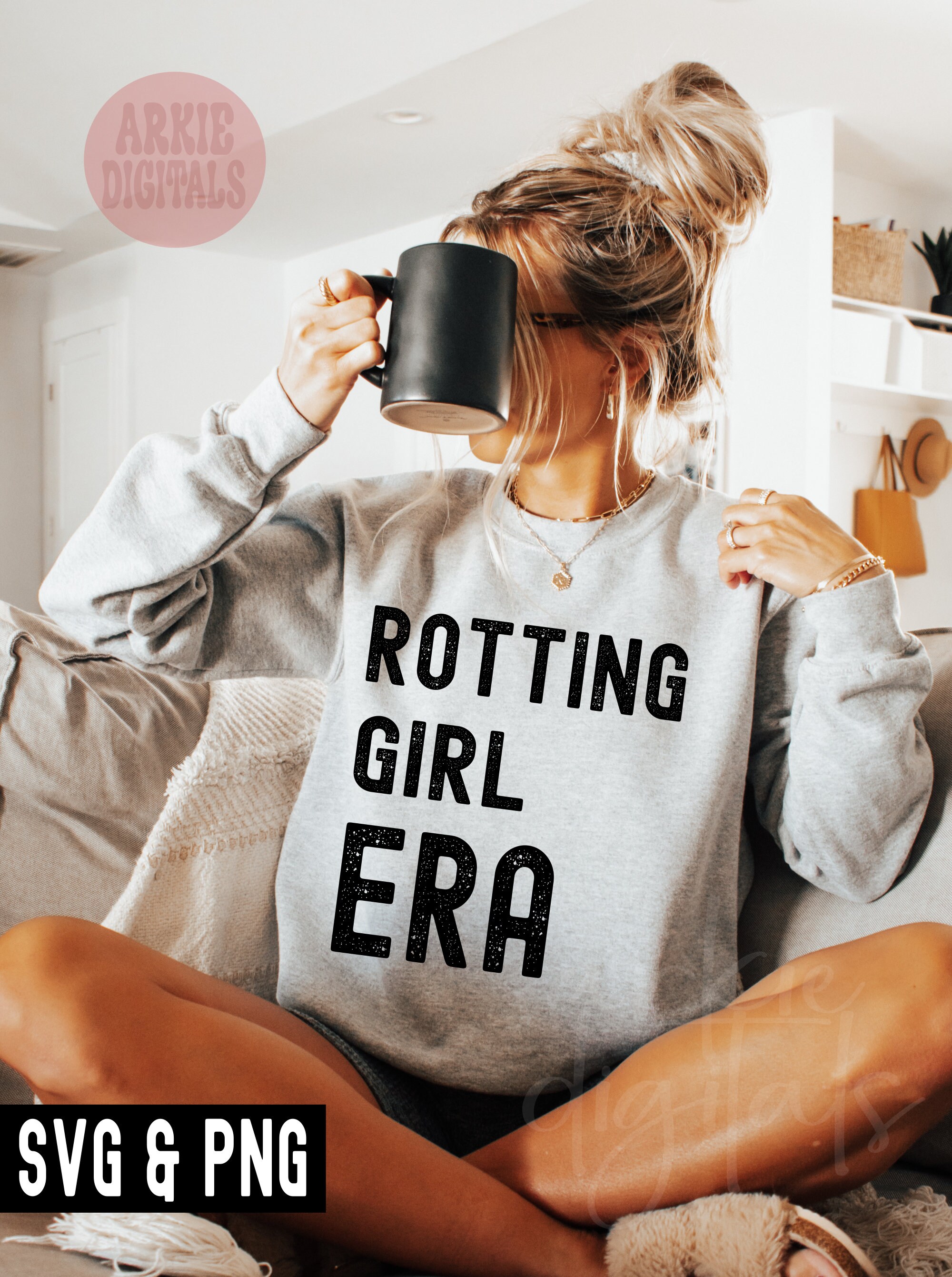 ROTTING GIRL ERA Svg Png, Rotting Girl Tshirt, Couch Potato Png ...