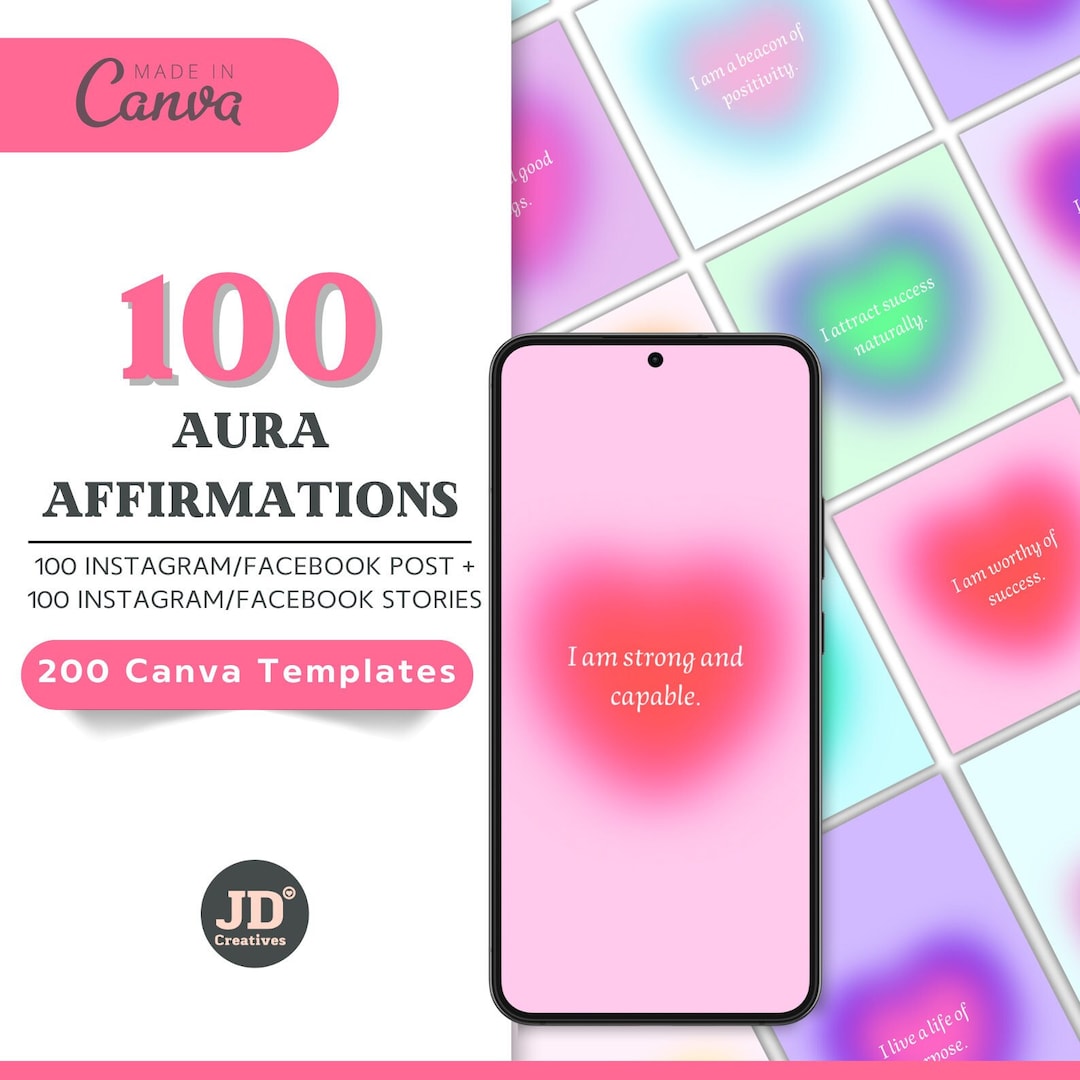 100 Aura Positive Affirmations for Instagram Posts and Stories ...