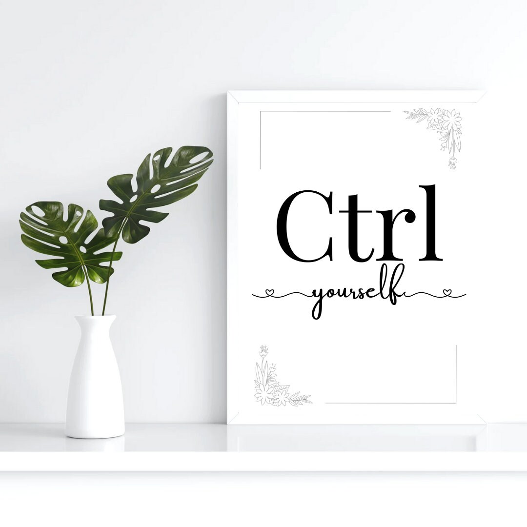 Ctrl Alt Del Quote - Etsy