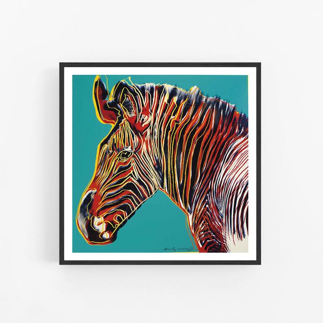 Andy Warhol - Grevy’s Zebra, Endangered Species Portfolio, Giclee Print ...