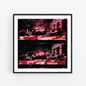 Andy Warhol - the Last Supper, Camouflage, Fine Art Giclee Print ...