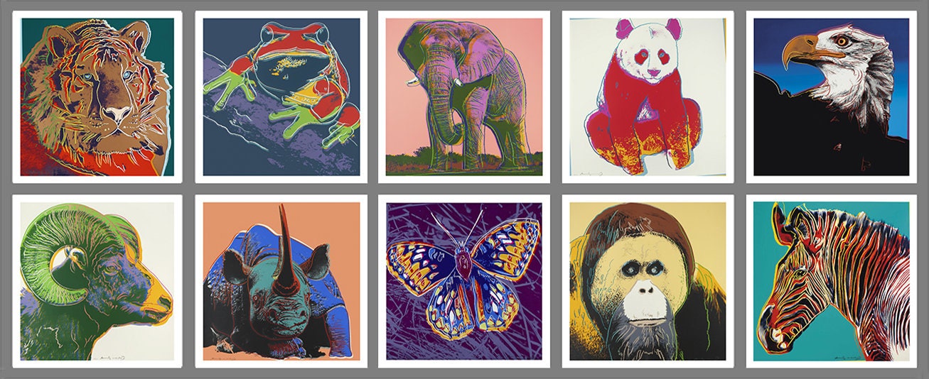 Andy Warhol - Full Set of 10 Giclee Prints, Endangered Species ...
