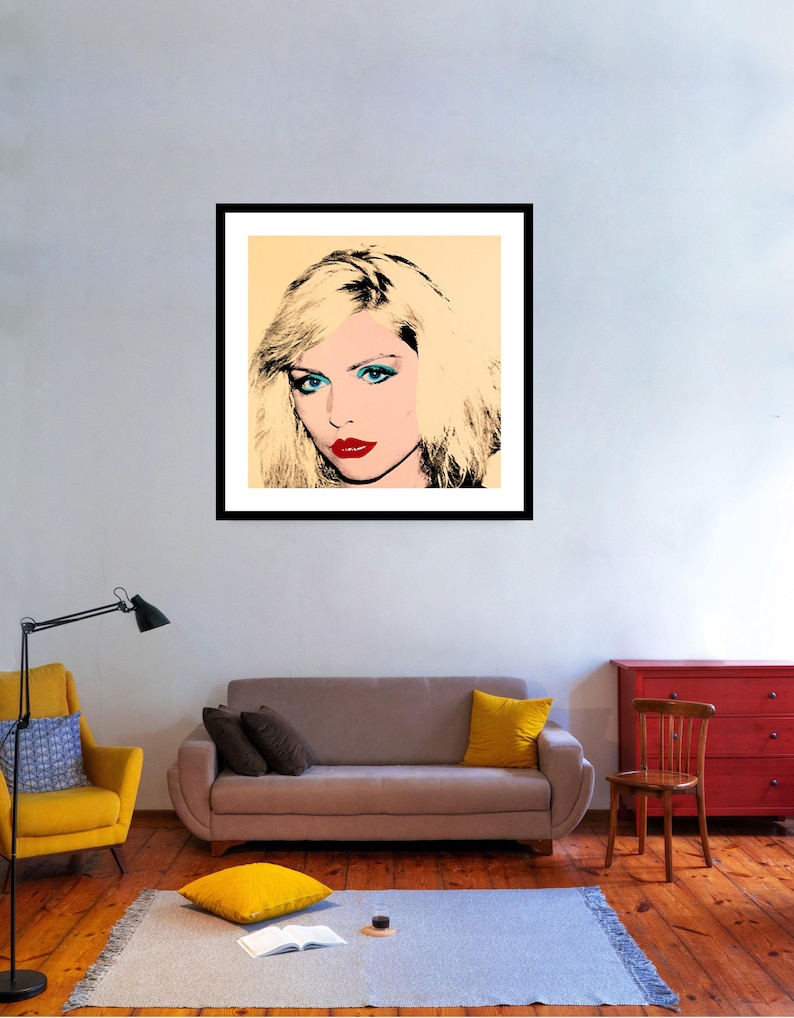 Andy Warhol Debbie Harry Yellow Blondie Fine Art Giclee Print, Clubbing ...