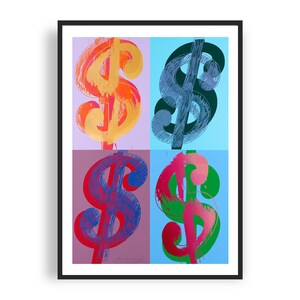 Andy Warhol - Quadrant Dollar Sign, Fine Art Giclee Print, Pop Art ...