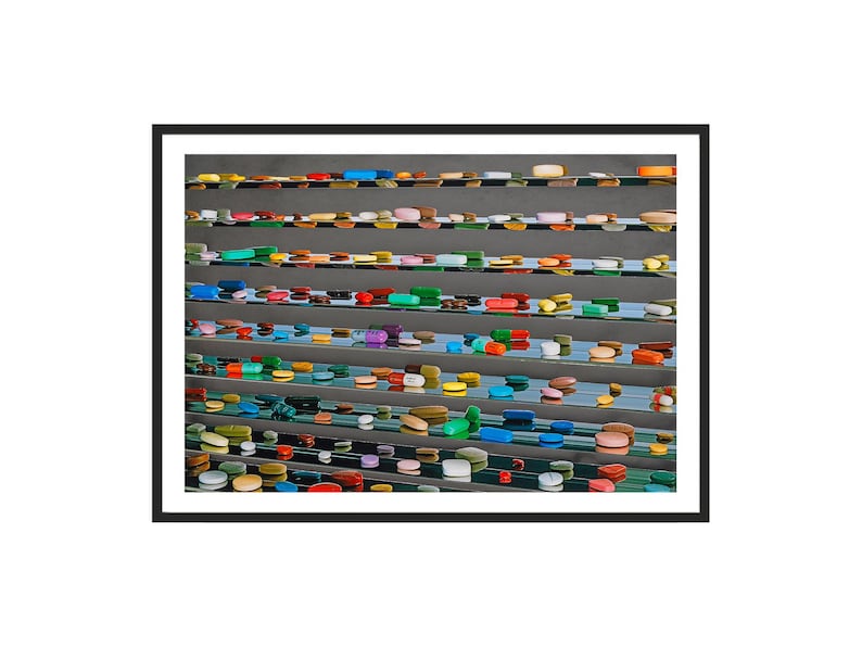 Damien Hirst - Utopia, Fine Art Giclee Print, Pills, Medical Pharmacy ...