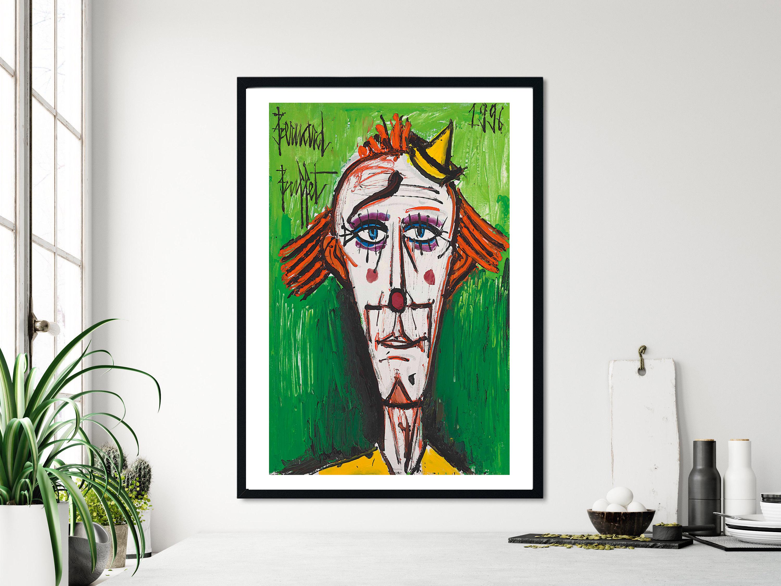 Bernard Buffet Clown in the Little Yellow Hat, Fine Art Giclee Print ...