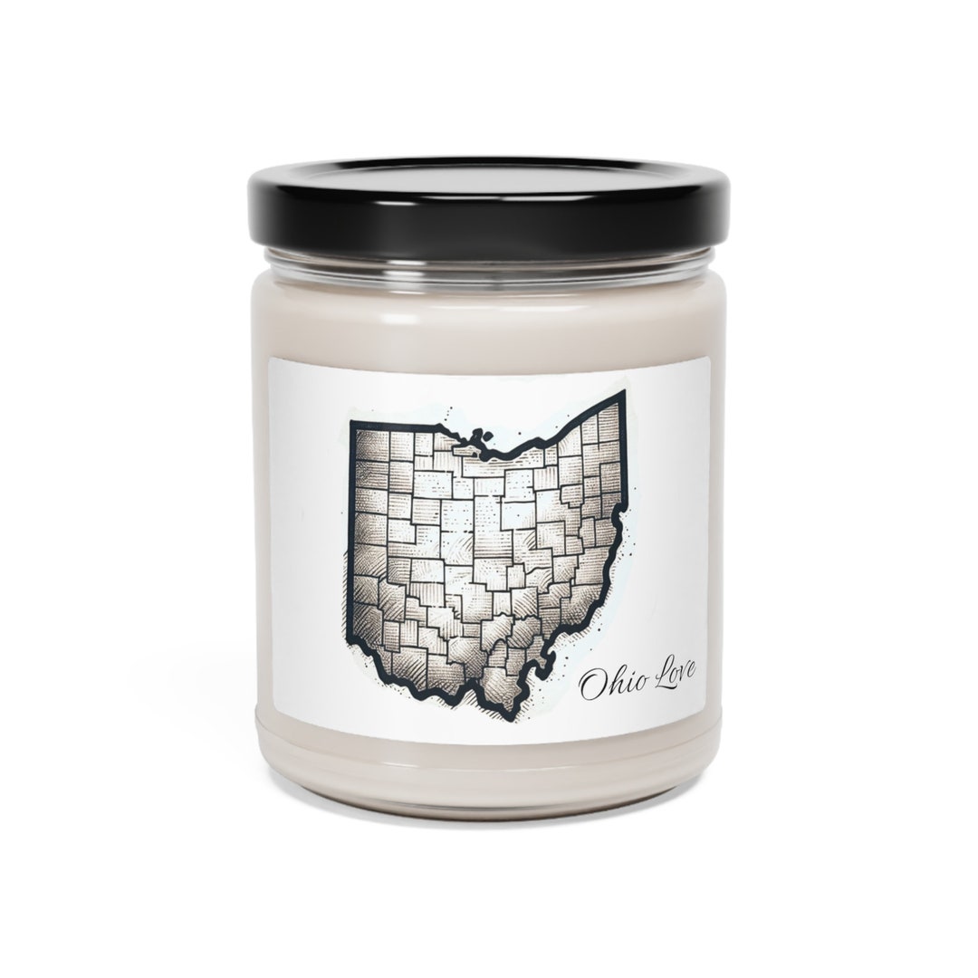 Scented Candle Ohio Love Candle Gift for Him Gift for Her Smells Good ...