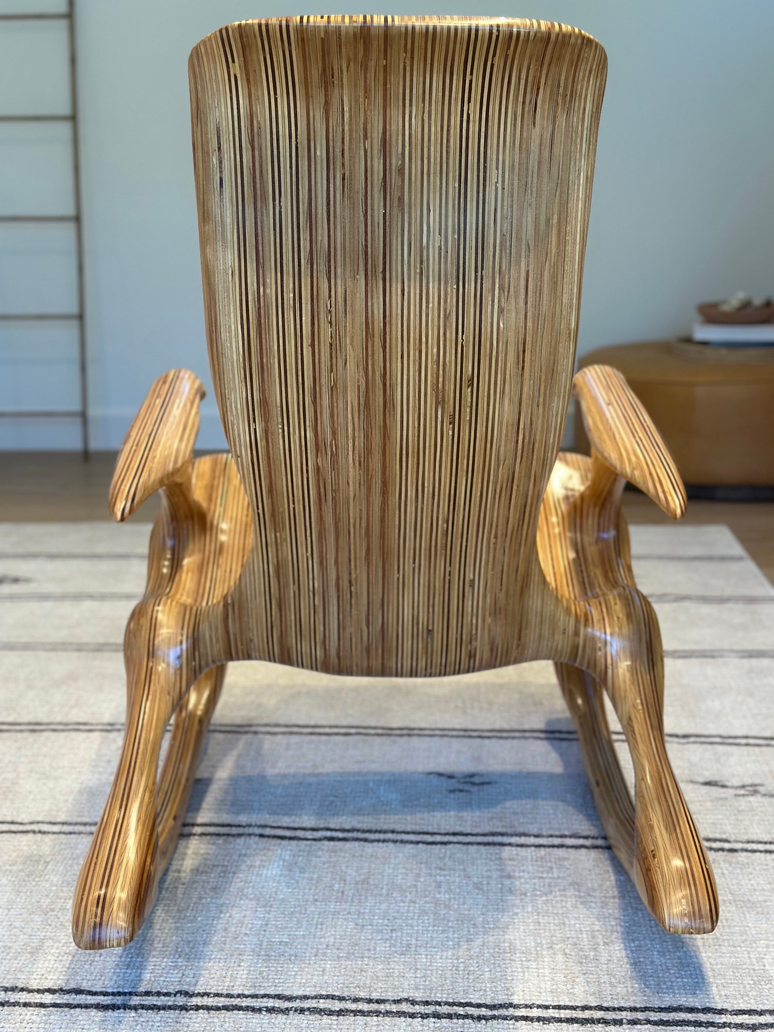Sculpted Maple Rocking Chair - Etsy