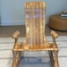Sculpted Maple Rocking Chair - Etsy