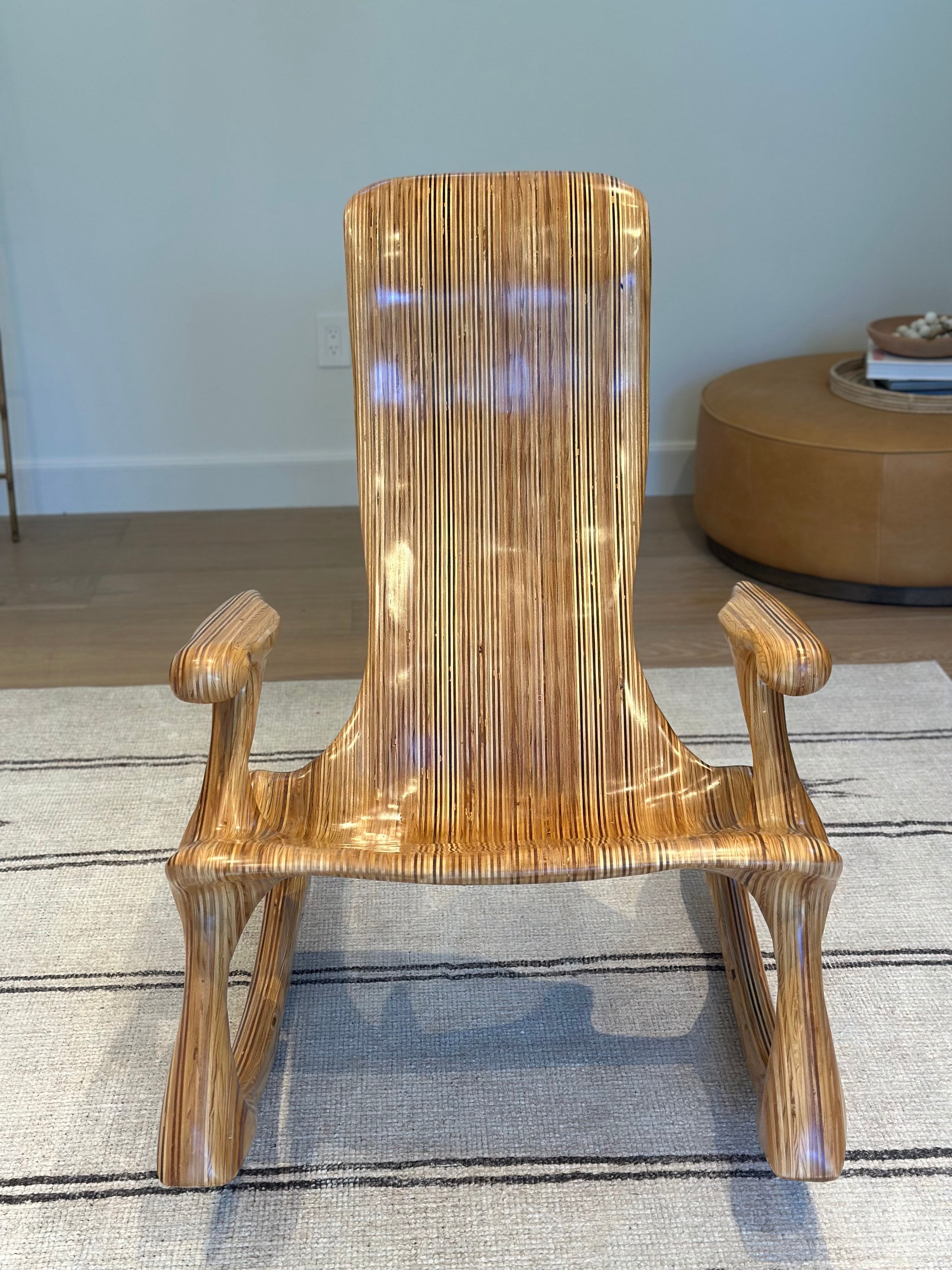 Sculpted Maple Rocking Chair - Etsy