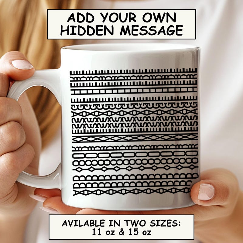 Hidden Message Mug Men - Etsy