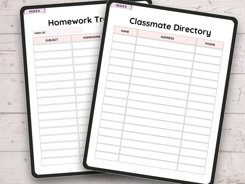60 Pages Digital Homeschool Planner, Kids Teachers Planner, Academic ...