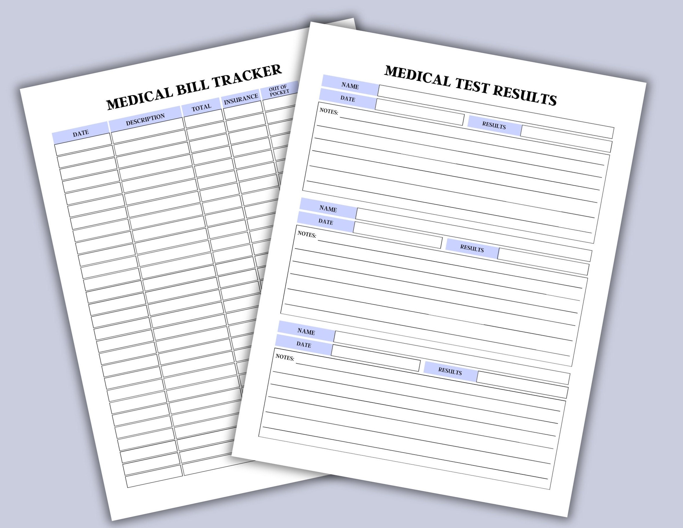 Printable 2024 Medical Planner, Healthcare Journal, Family Health ...
