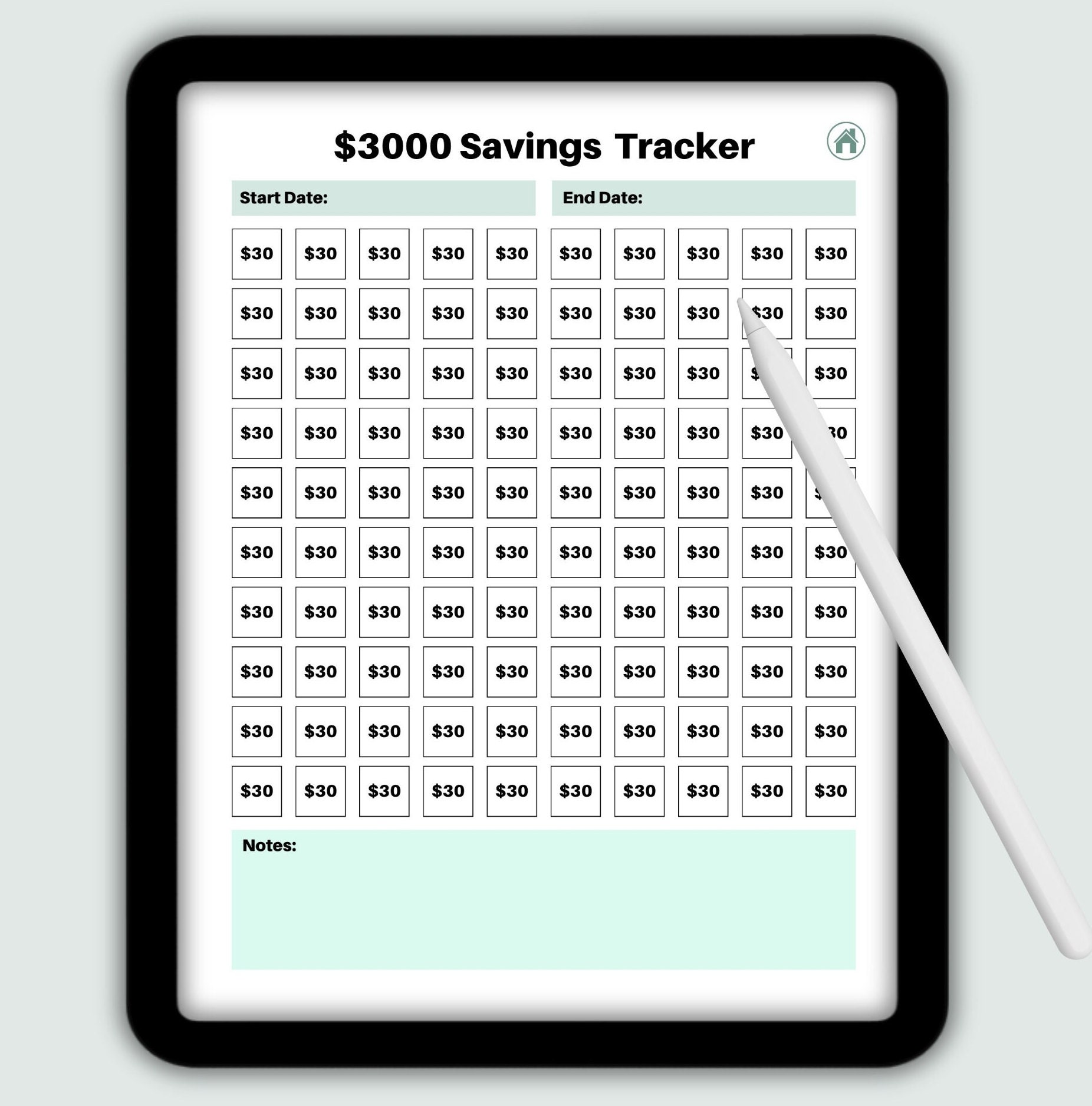 Digital Money Savings Challenge Tracker Bundle, Hyperlinked Planner ...