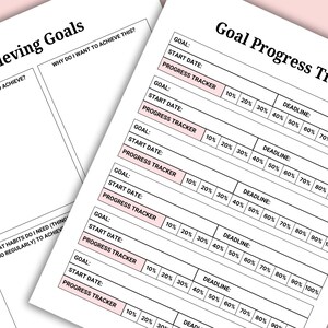 Printable 2024 Goal Planner Bundle, Goal Setting Template, Main Goals ...