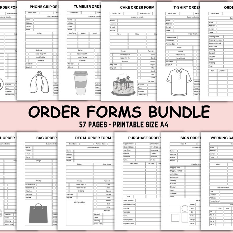 Tumbler Order Form - Etsy