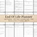 100 Pages End of Life Planner, Printable Funeral Planner, Emergency ...