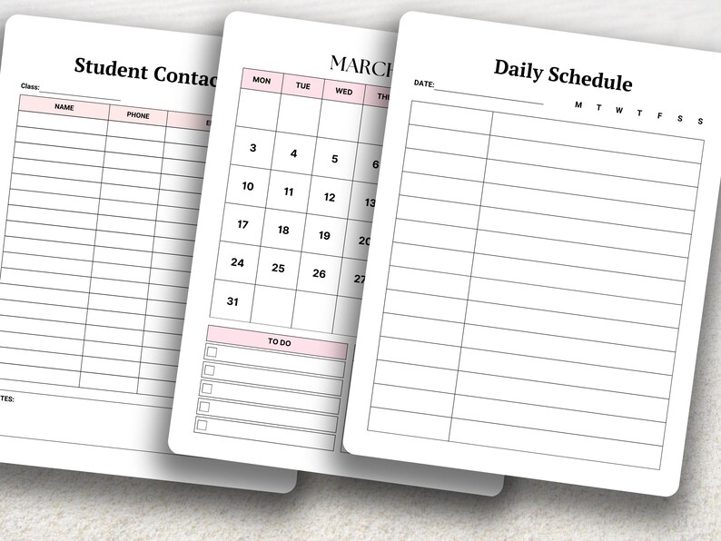 2024-2025 Student Planner, 89 Pages Printable Planner, Academic Student ...