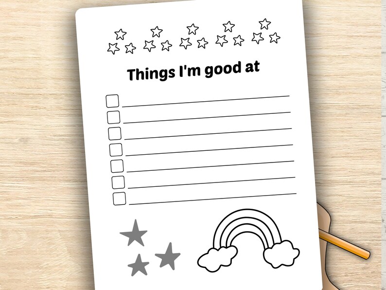 205 Pages Kids Gratitude Journal Bundle, Printable Wellness Worksheets ...