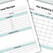 Printable Pet Planner Bundle, Pet Care Organizer, Pet Health Record ...