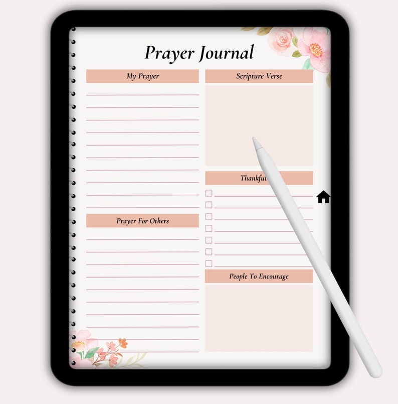 Digital Faith Journal, Prayer Journal, Digital Bible Journal, Christian ...