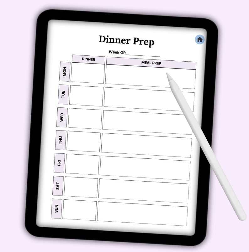 Digital Meal Planner, Hyperlinked Planner, Goodnotes Recipes ...