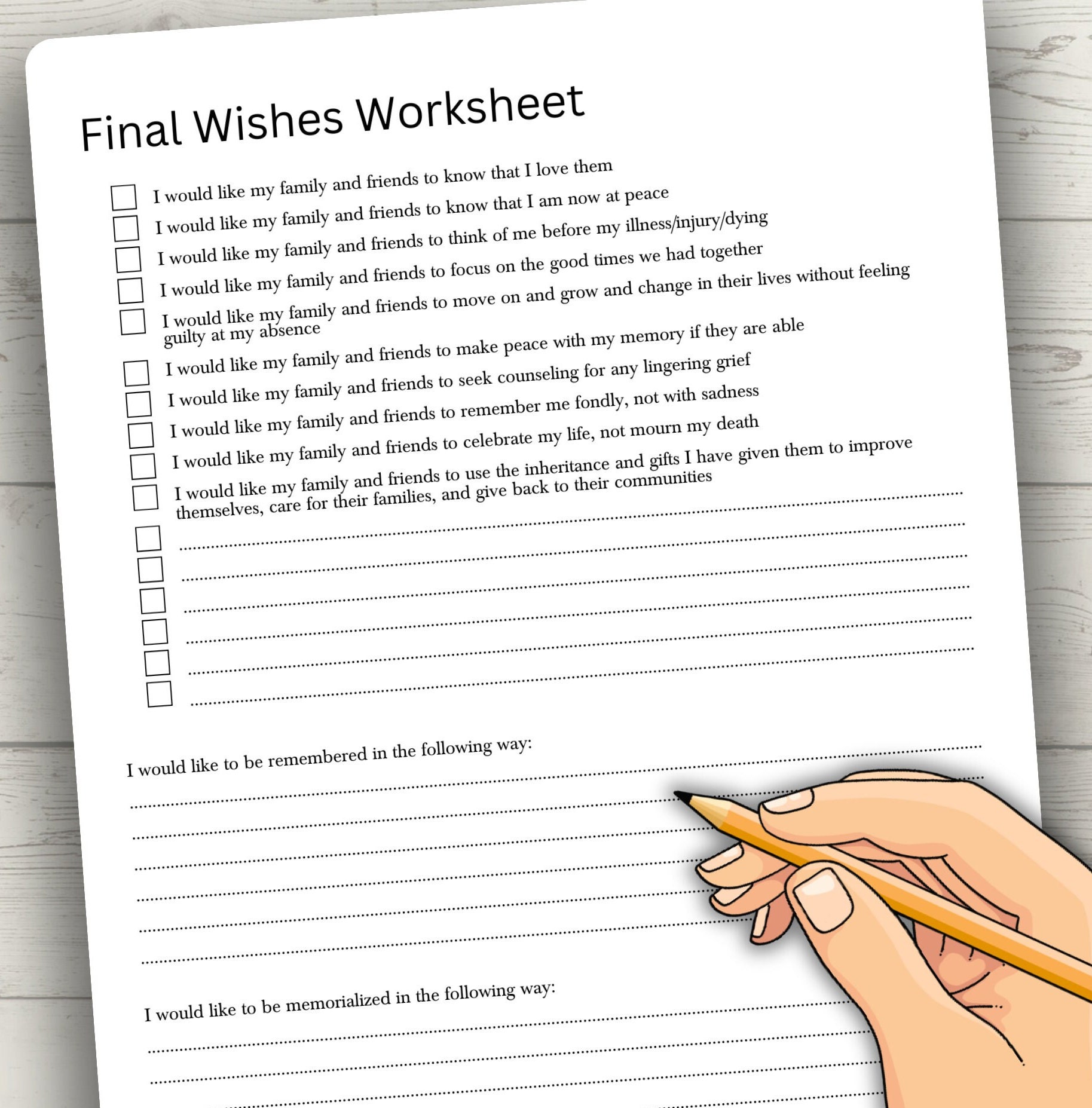 100 Pages End of Life Planner, Printable Funeral Planner, Emergency ...