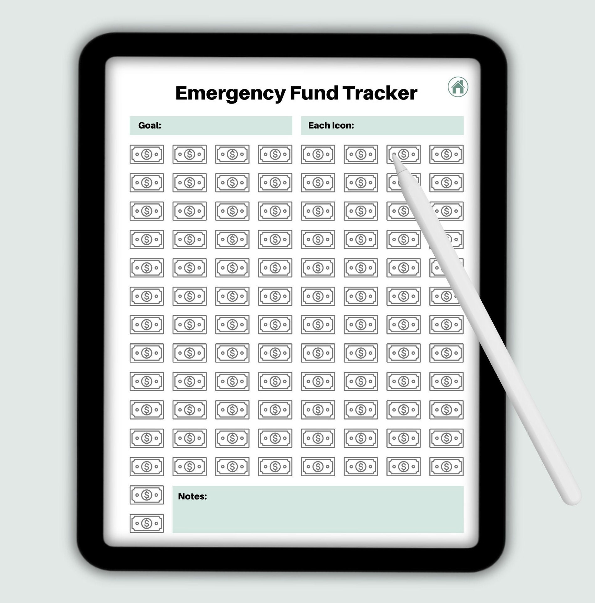Digital Money Savings Challenge Tracker Bundle, Hyperlinked Planner ...