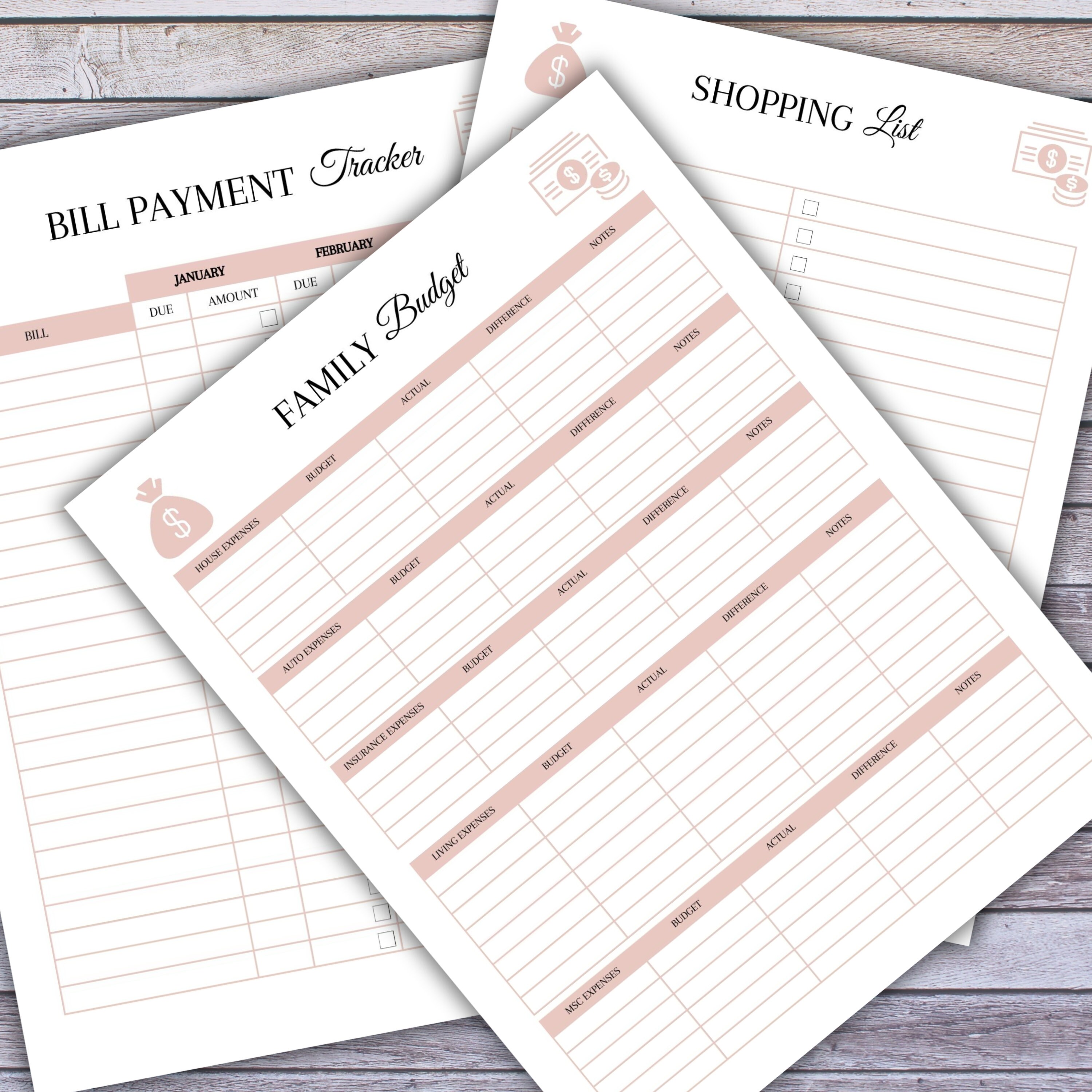 Digital Budget Planner Bundle, Goodnotes Planner, Daily Monthly ...