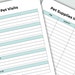 Printable Pet Planner Bundle, Pet Care Organizer, Pet Health Record ...