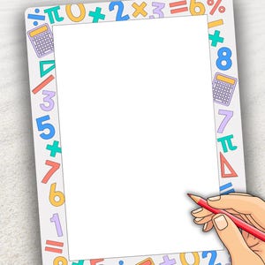 50 Kids Notebook Paper Templates Bundle, Printable Writing Paper ...