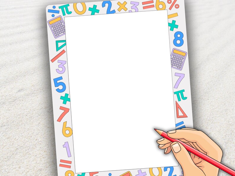 50 Kids Notebook Paper Templates Bundle, Printable Writing Paper ...