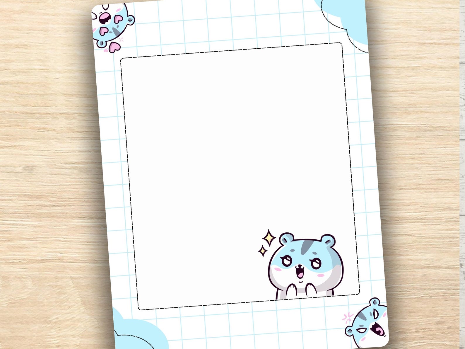 50 Kids Notebook Paper Templates Bundle, Printable Writing Paper ...