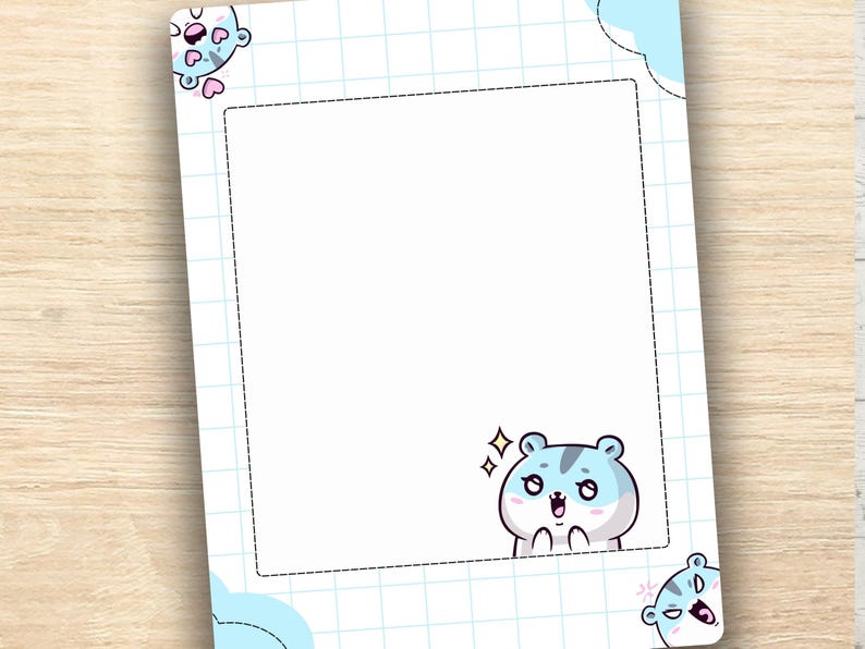 50 Kids Notebook Paper Templates Bundle, Printable Writing Paper ...