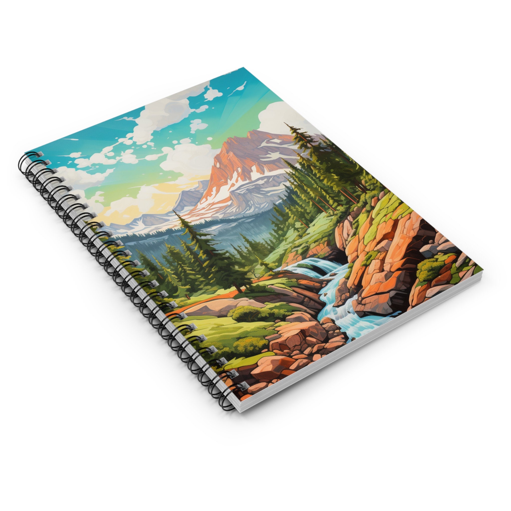 Mountain Journal, Forest Spiral Notebook, Mountain Notebook, Dream ...