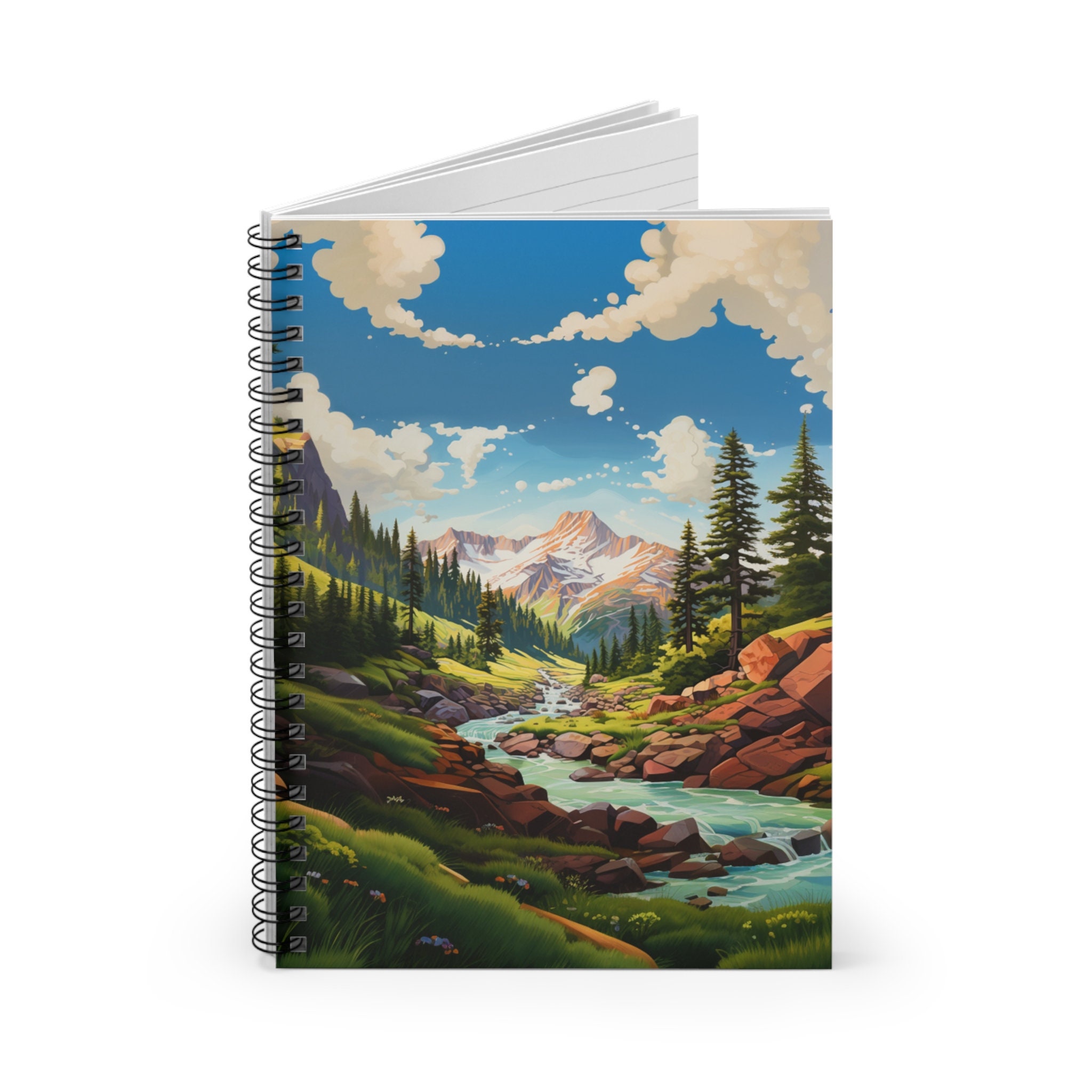 National Forest Spiral Notebook, Mountain Notebook, Nature Journal ...