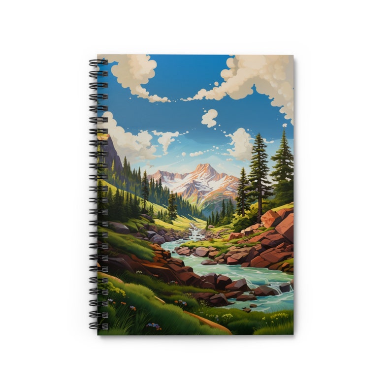 National Forest Spiral Notebook, Mountain Notebook, Nature Journal ...