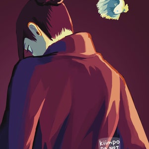 JJK | Gojo/geto Beta Fish Set Print - Etsy