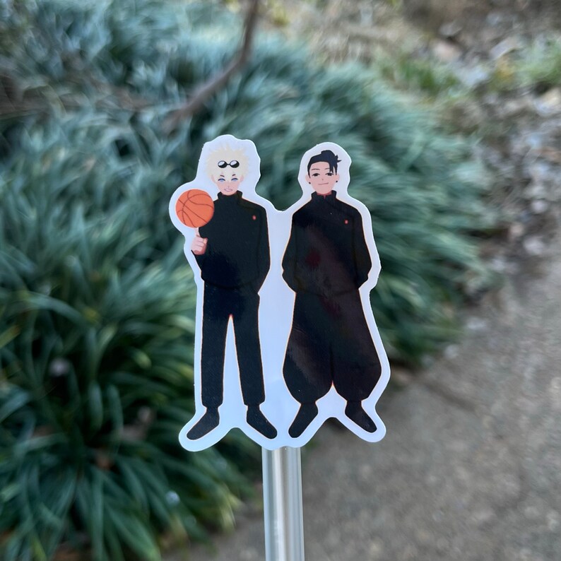 Gojo and Geto Basketball Sticker - Etsy