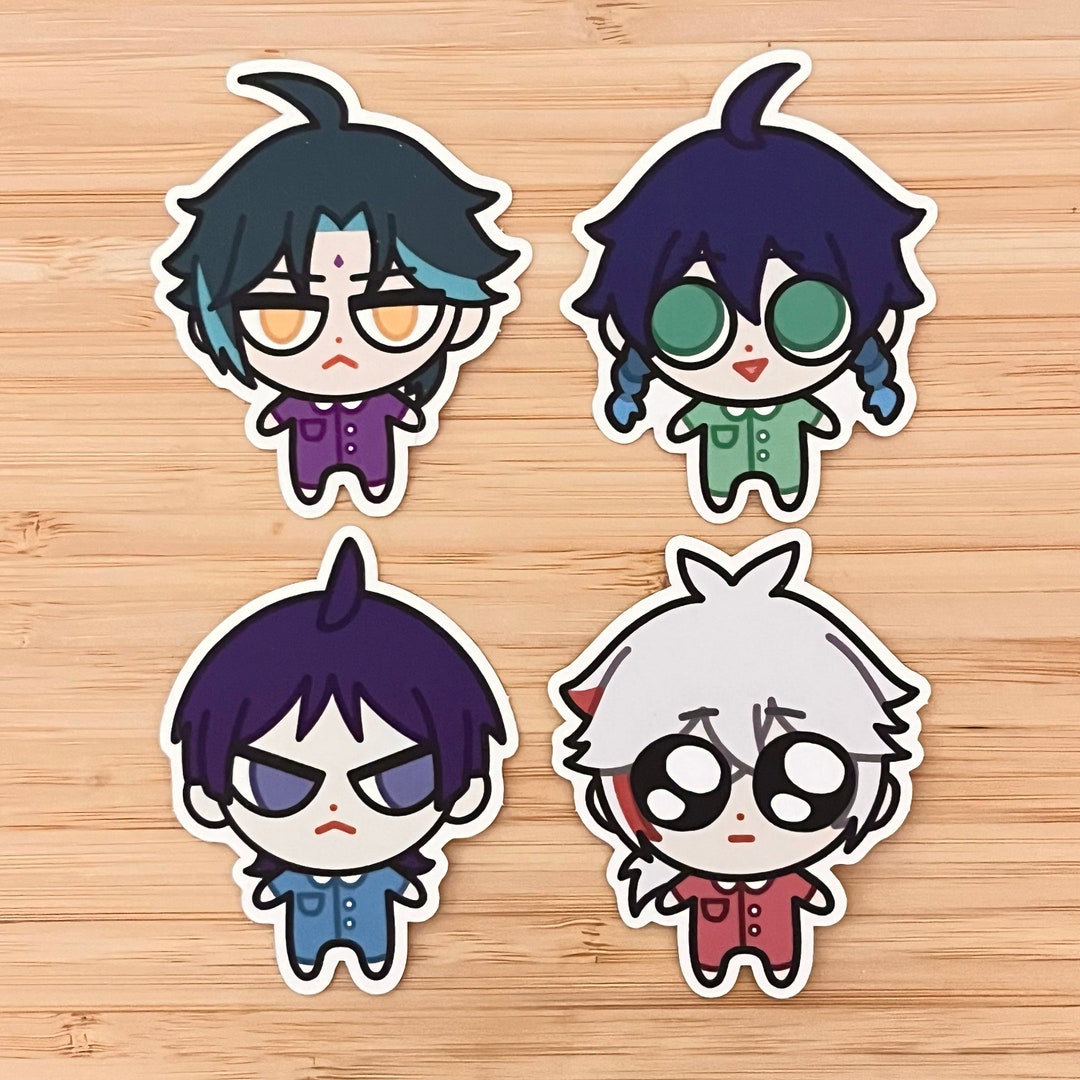 Genshin Impact Anemo Boys Sleepover Sticker Xiao, Venti, Scaramouche ...