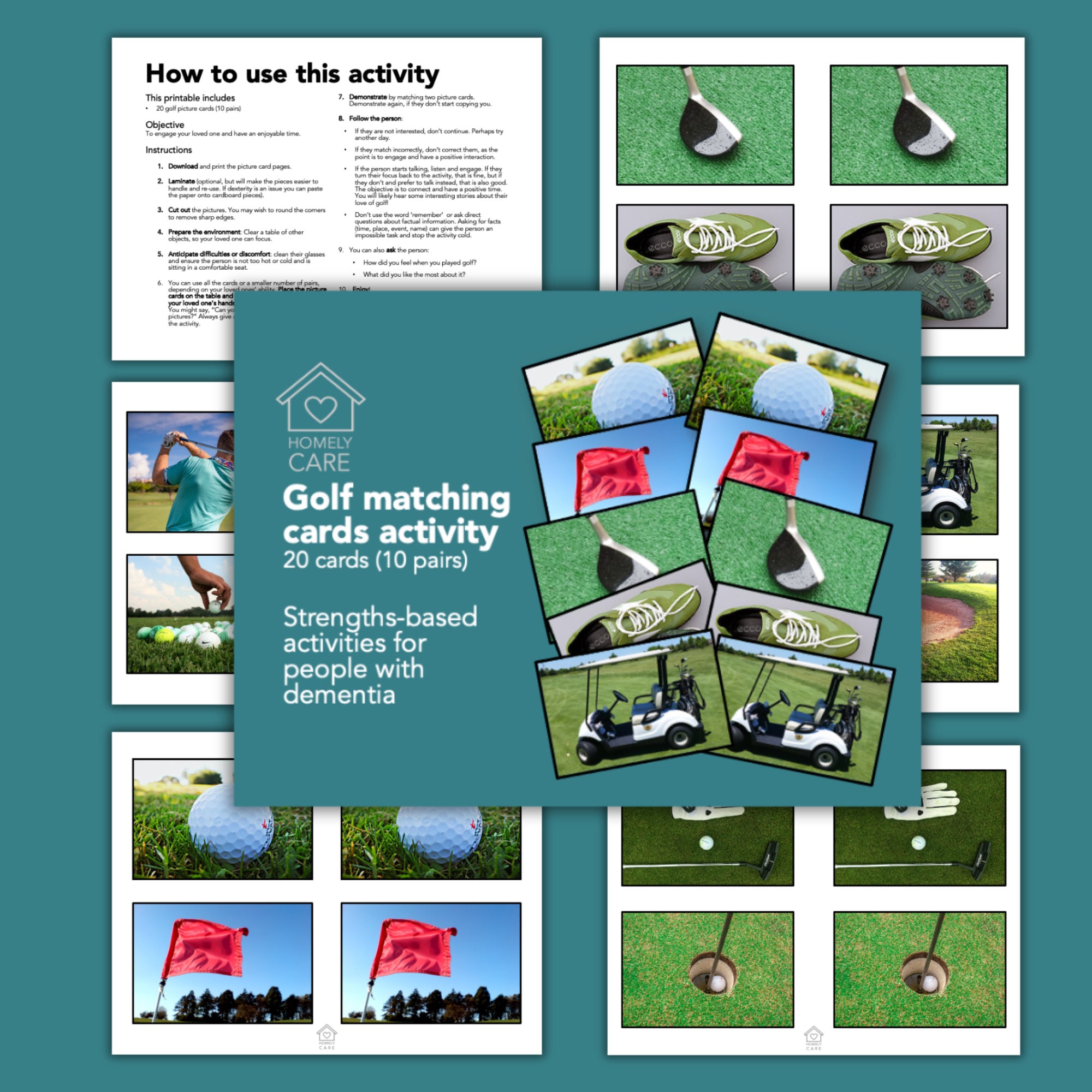 Golf Activities for Dementia: Stories, Puzzles, Games (PDF Download) - Etsy