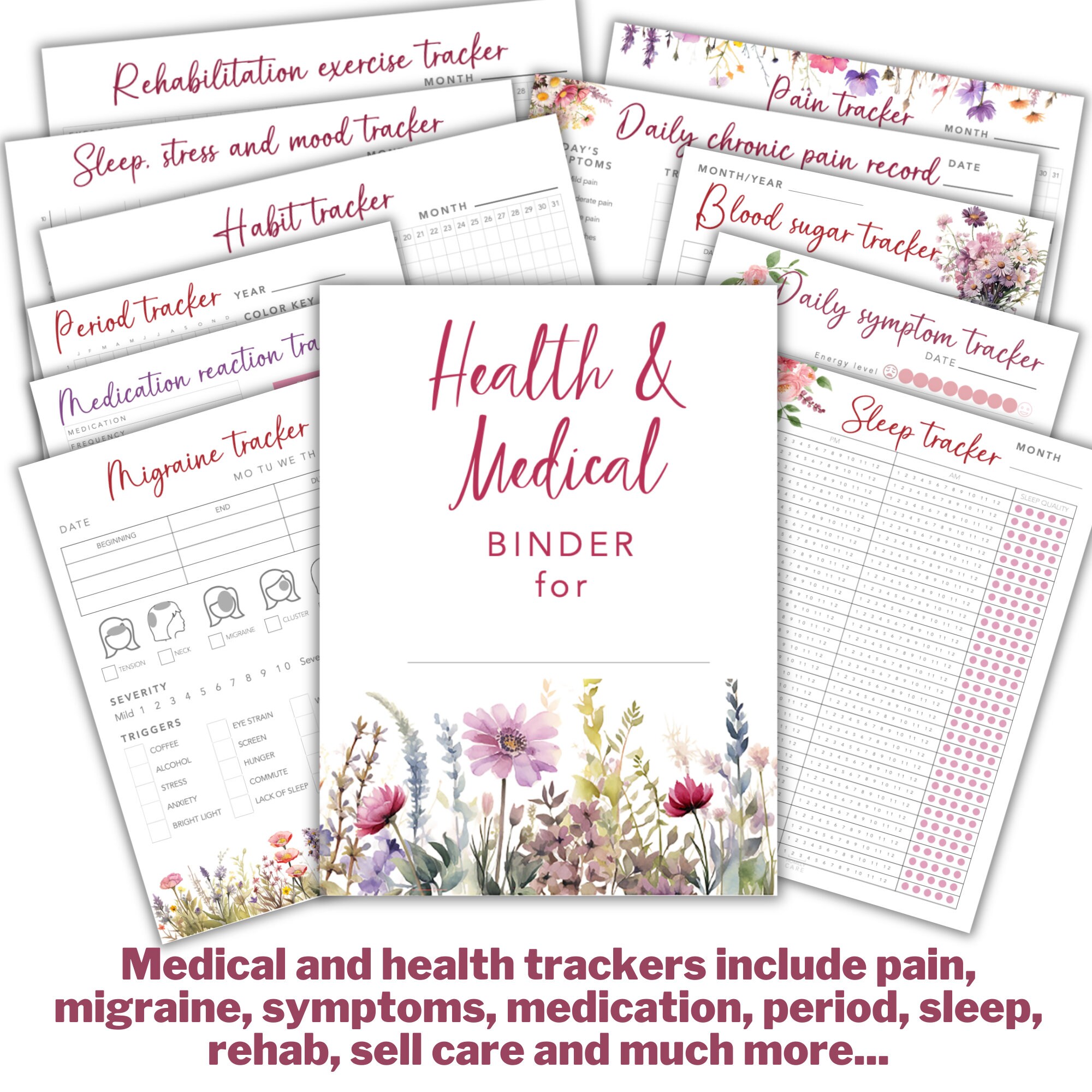 Medical Binder, Chronic Illness Medical Binder, Medical Planner ...
