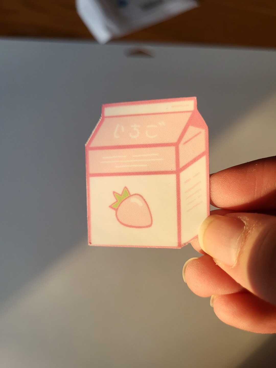 Handmade Strawberry Milk Sticker for Water Bottle, Computer, Etc. - Etsy