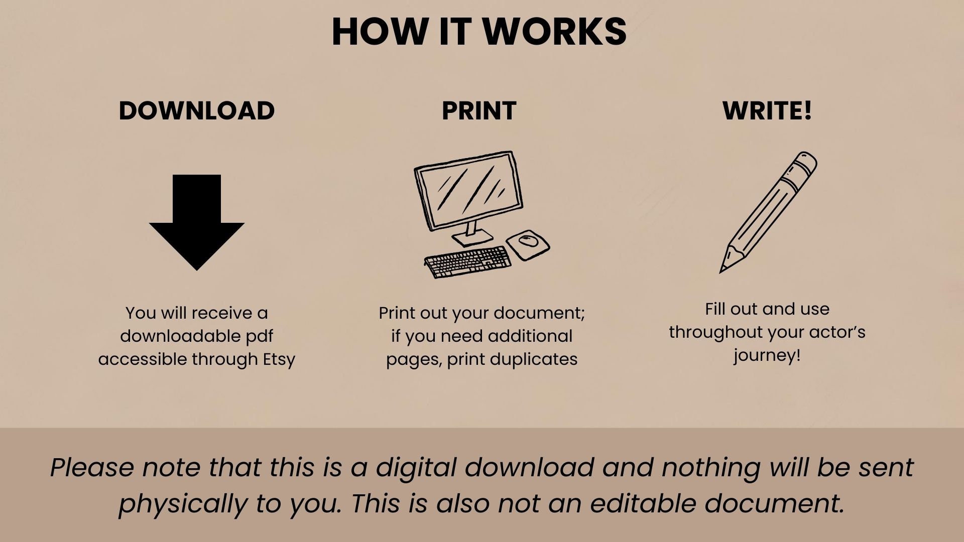 Printable Actor's Toolkit: Scene & Character Breakdowns, Schedule ...