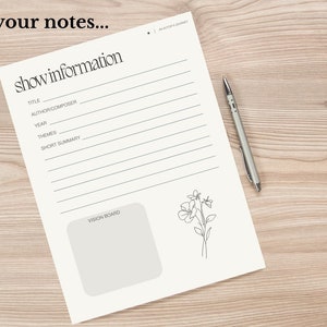 Printable Actor's Toolkit: Scene & Character Breakdowns, Schedule ...