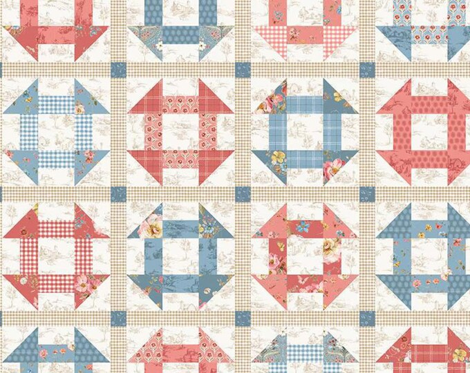 Countryside Churn Dash Cheater Print Multi C15071- Riley Blake Designs ...