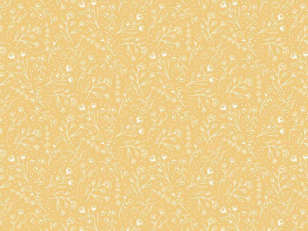 Albion Wildflowers Yellow C14594- Riley Blake Designs- Yellow ...